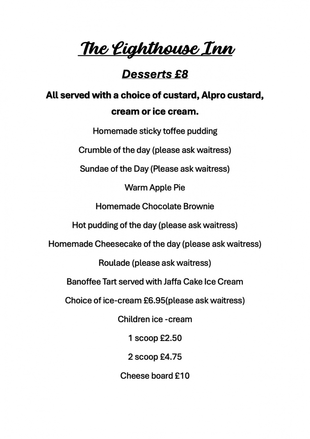 The Lighthouse Inn – Coast Road, Walcott, NR12 0PE Tel: 01692 650371