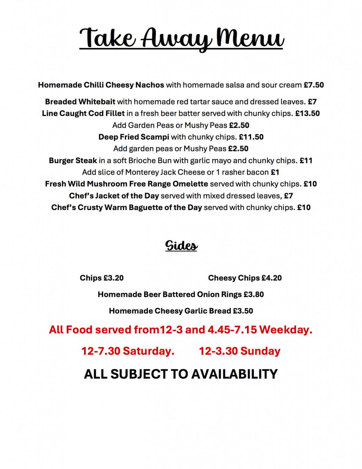 The Lighthouse Inn – Coast Road, Walcott, NR12 0PE Tel: 01692 650371